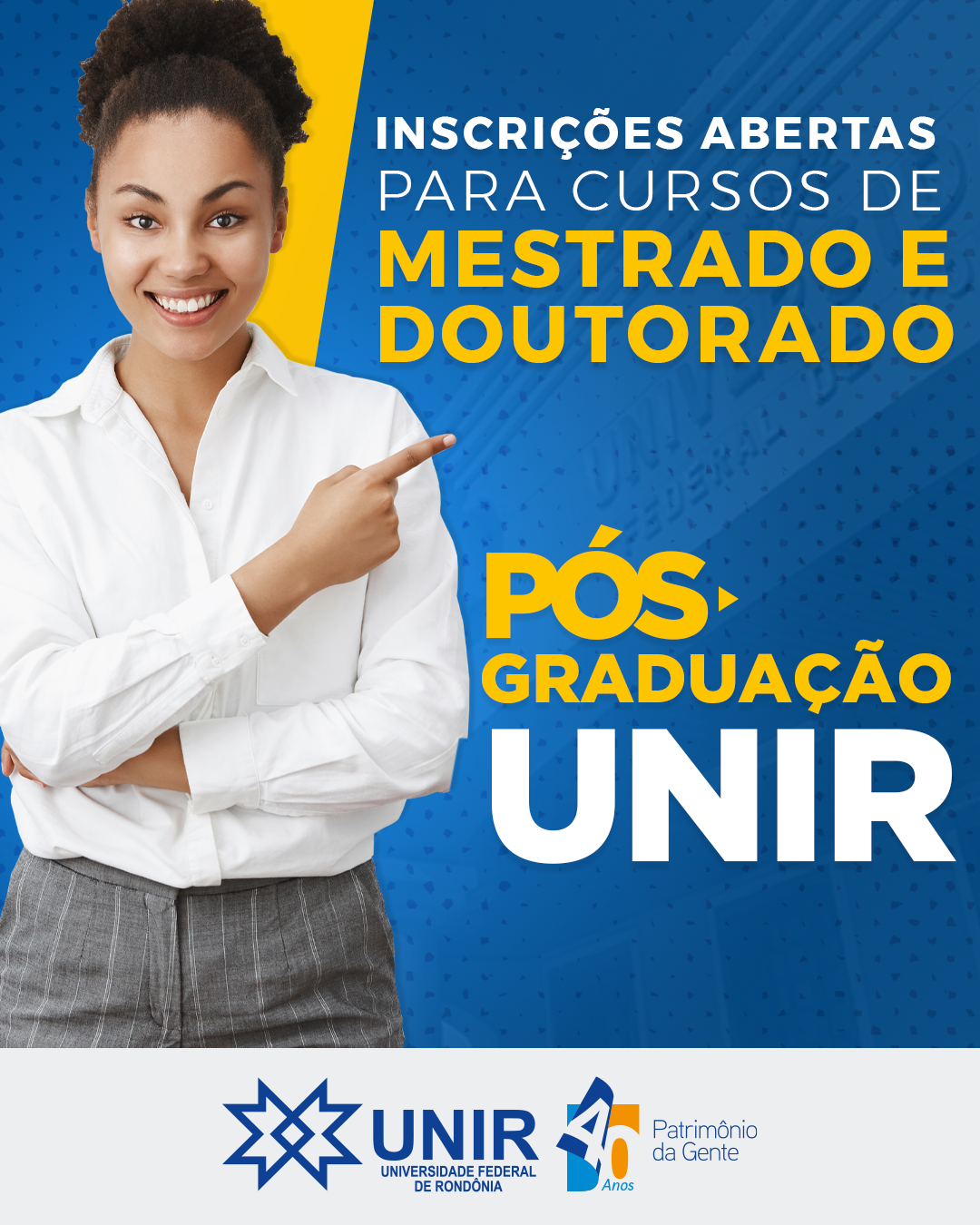 UNIR tem inscrições abertas para Mestrados e Doutorados - ROLNEWS